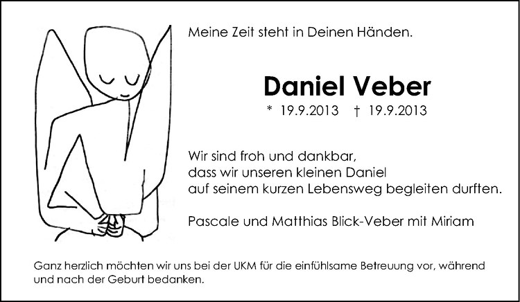 Traueranzeigen von Daniel Veber | www.trauer.ms